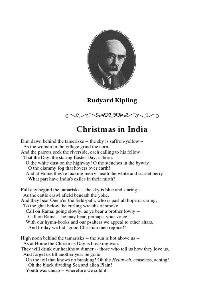 Christmas in India: Rudyard Kipling | PDF