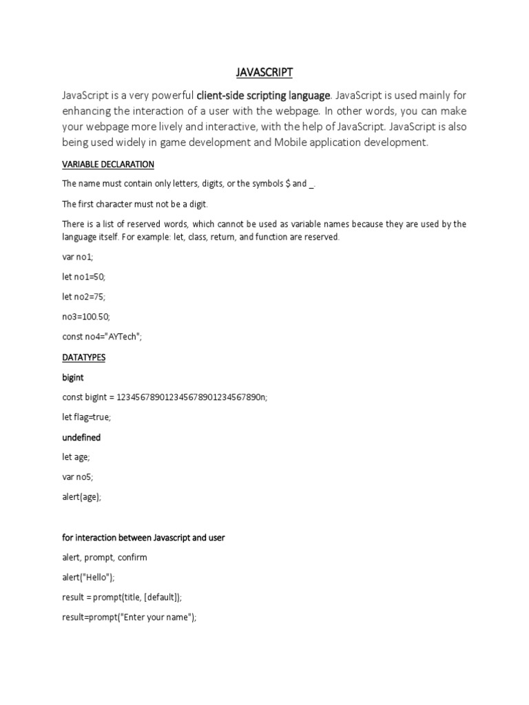 Java Script Pdf Java Script Button Computing 8276