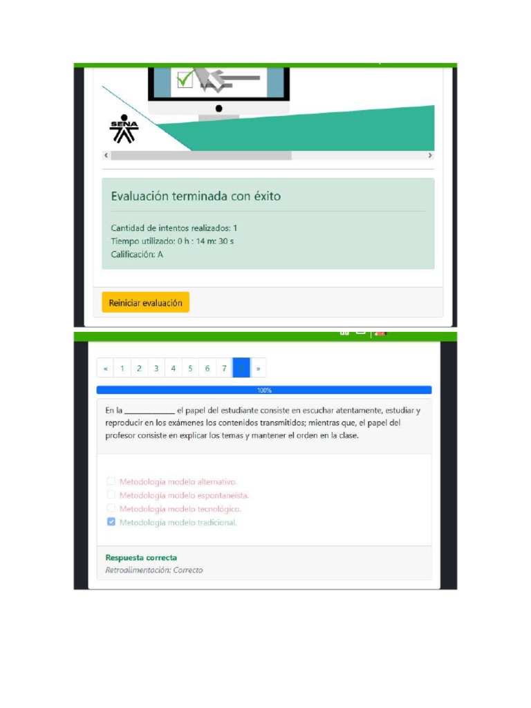 AA1-EV1. Cuestionario - Elementos Conceptuales Sobretendenciaspedagógicas y Prácticas Educativas ...