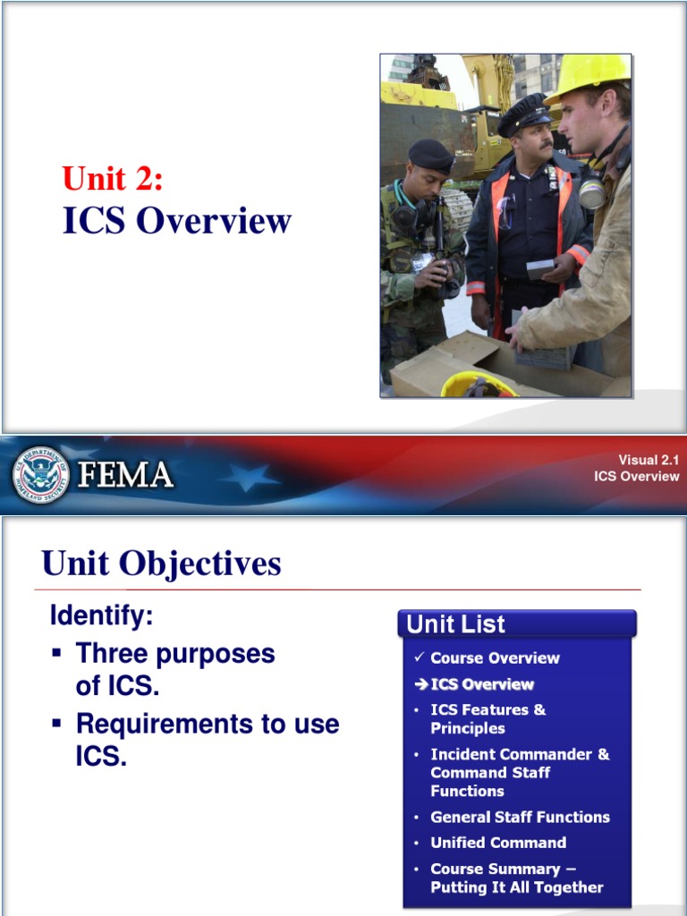 Unit 2:: ICS Overview | PDF | Incident Command System | Emergency ...