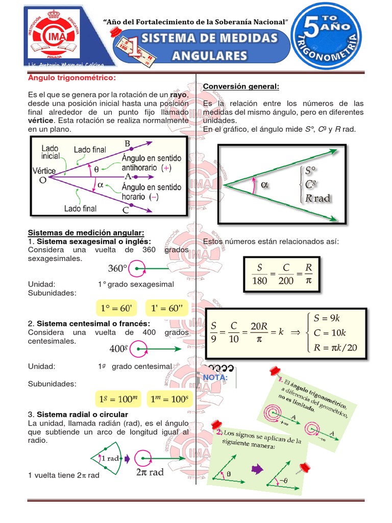Sistema de Medición Angular | PDF Sistema de Medición Angular | PDF