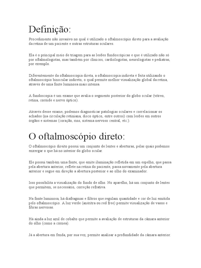 Pesquisa Oftalmos | PDF | Olho | Glaucoma