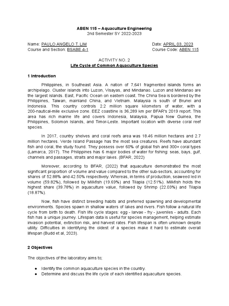 Afwfcwea | PDF | Spawn (Biology) | Aquaculture Afwfcwea | PDF | Spawn (Biology) | Aquaculture