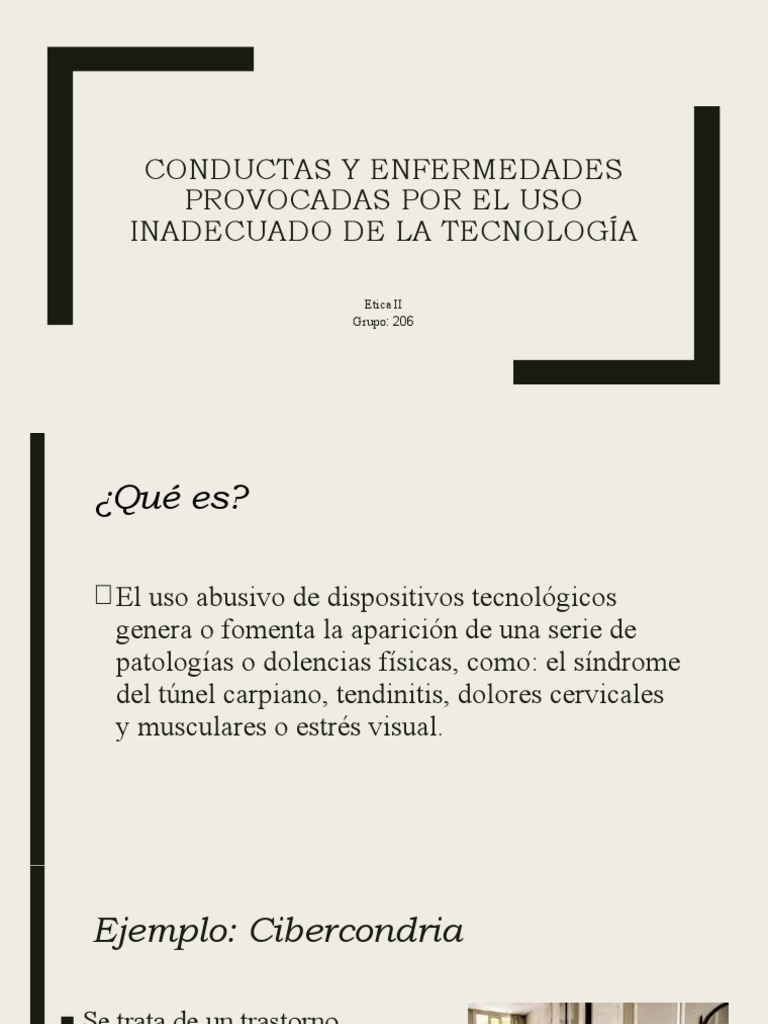 Conductas y Enfermedades Provocadas Por El Uso Inadecuado. | PDF Conductas y Enfermedades Provocadas Por El Uso Inadecuado. | PDF