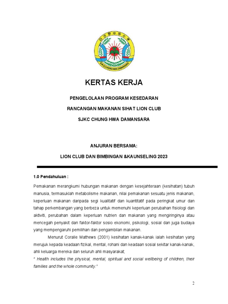 257715698-Contoh-Kertas-Kerja-Program-Kesedaran-RMT | PDF