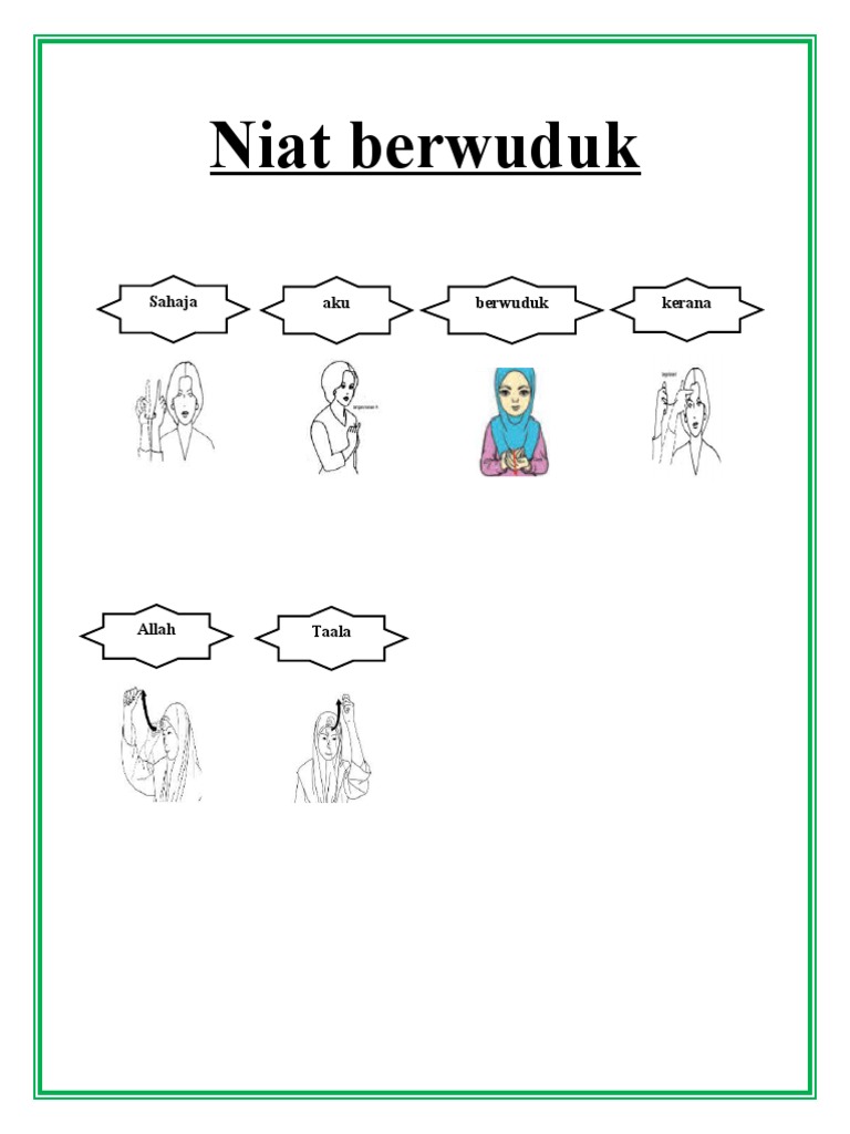 Niat Berwuduk | PDF