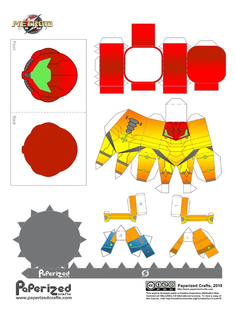 Metroid - Varia Suit Papercraft | PDF