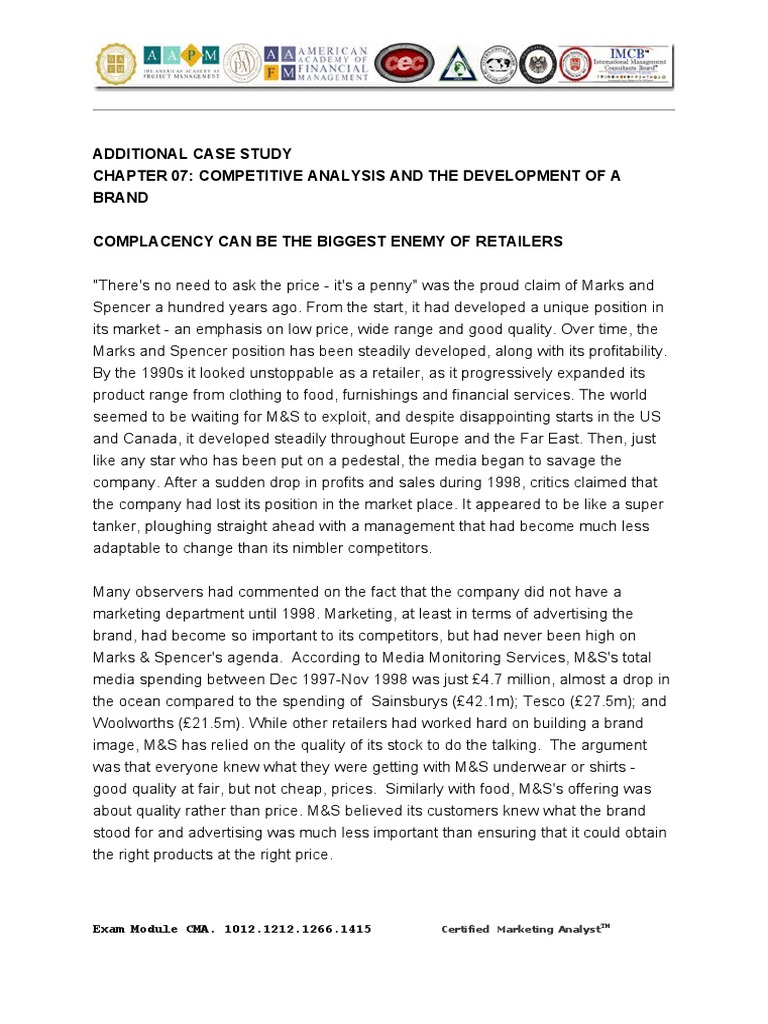 Case-Competition Analysis | PDF | Tesco | Retail