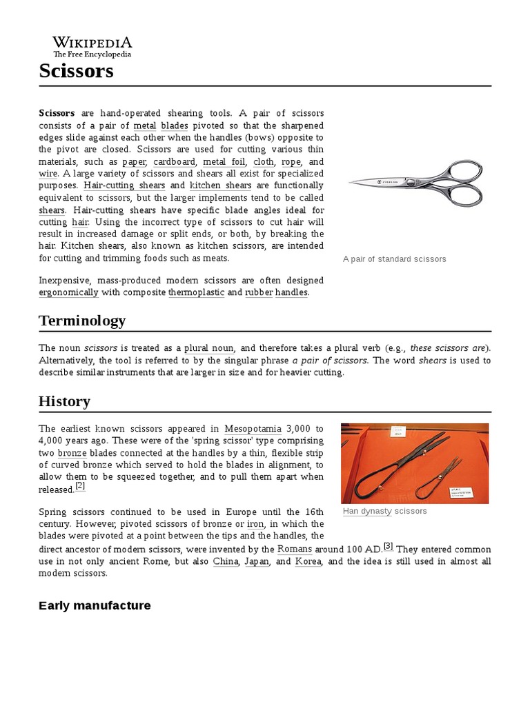Everything You Need to Know About Scissors | PDF | Scissors