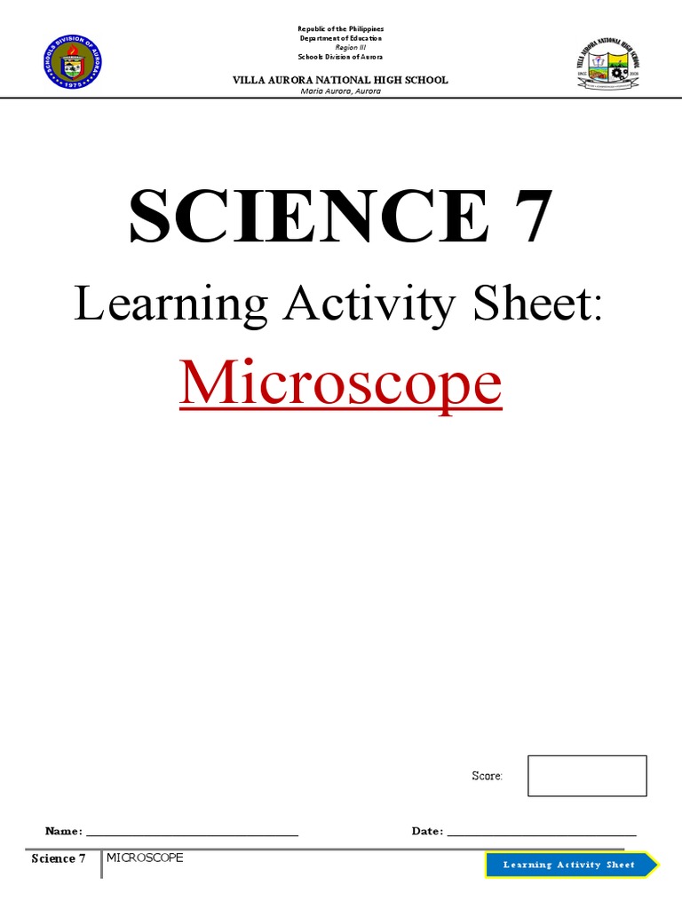 LAS - Microscope - Science 7 | PDF | Microscope | Glass Applications