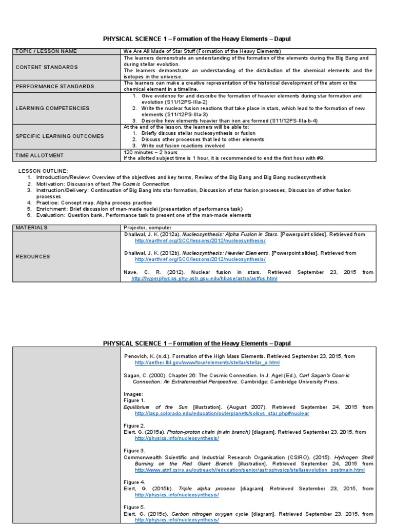 Cosmic Formation of Heavy Elements | PDF | Chemical Elements | Nuclear ...