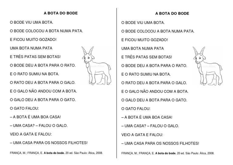 (2 Por Folha) A BOTA DO BODE | PDF