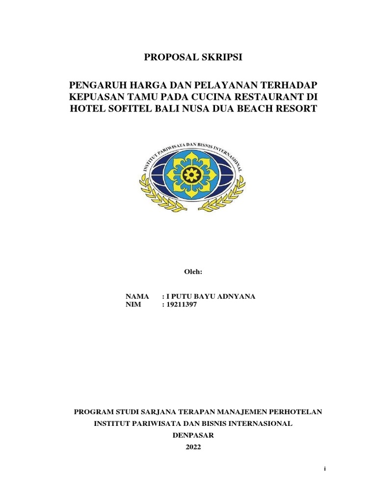 Proposal Skripsi | PDF