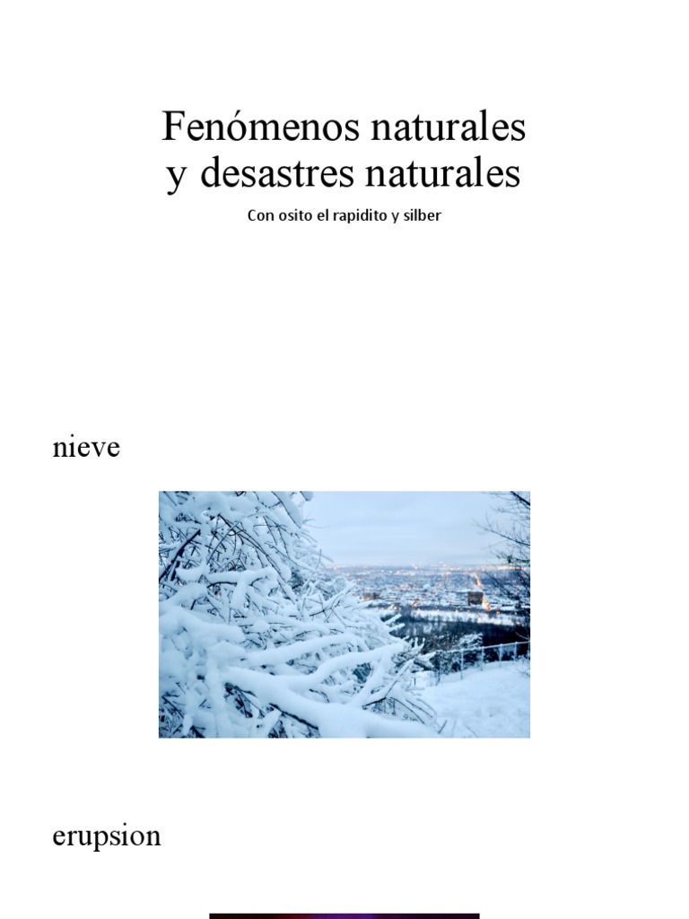 Fenómenos Naturales | PDF