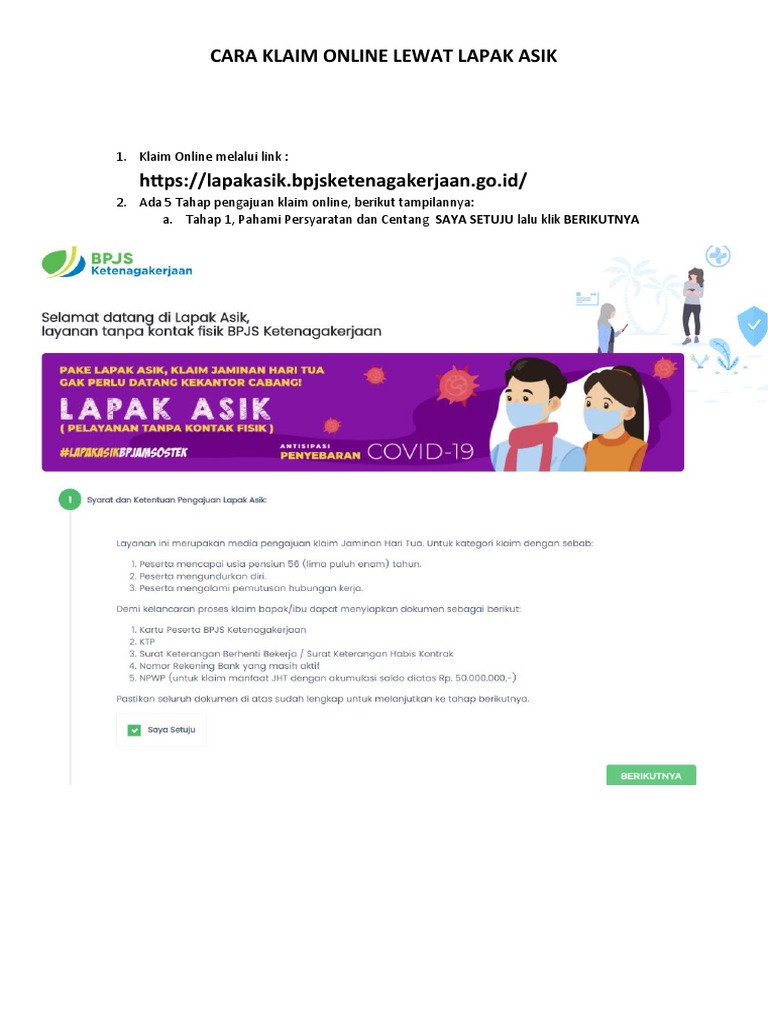 Cara Klaim Online Lewat Lapak Asik | PDF | Karier & Perkembangan | Bisnis