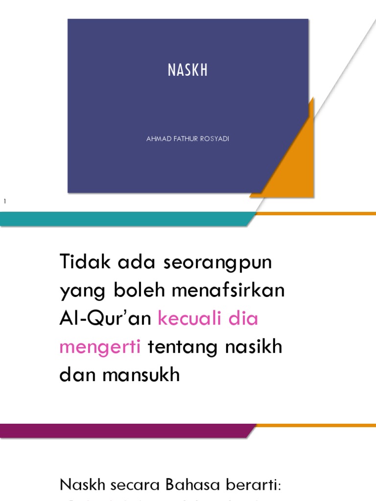 Nasikh Dan Mansukh | PDF