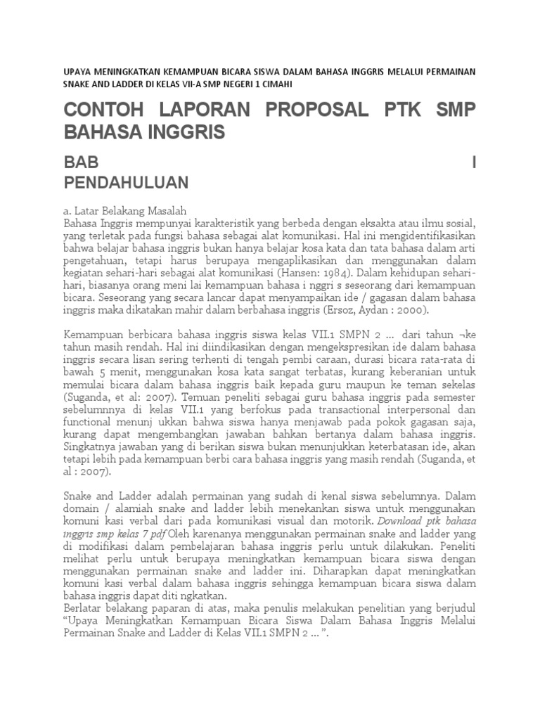 Contoh PTK | PDF