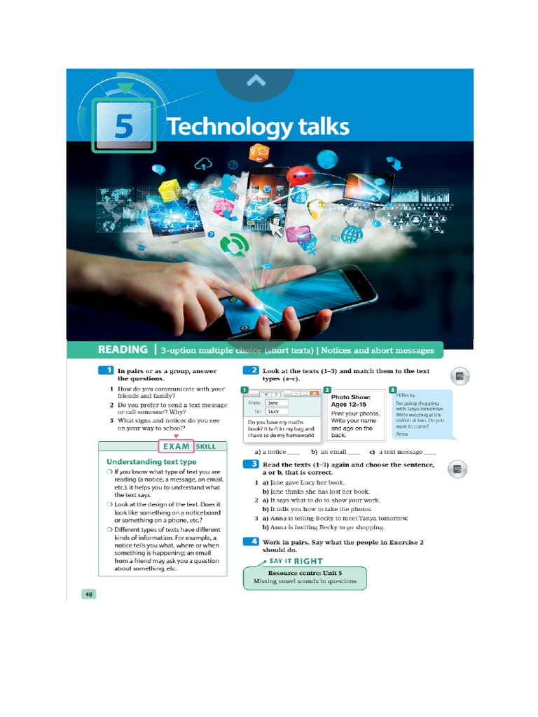 Unit 5 Technology Talks SB | PDF