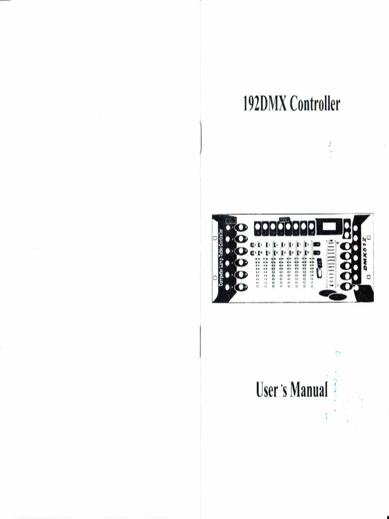 192DMX Controller Manual | PDF