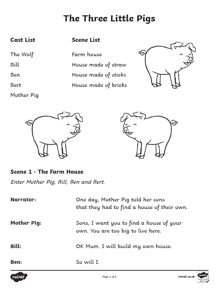 Three Little Pigs | PDF