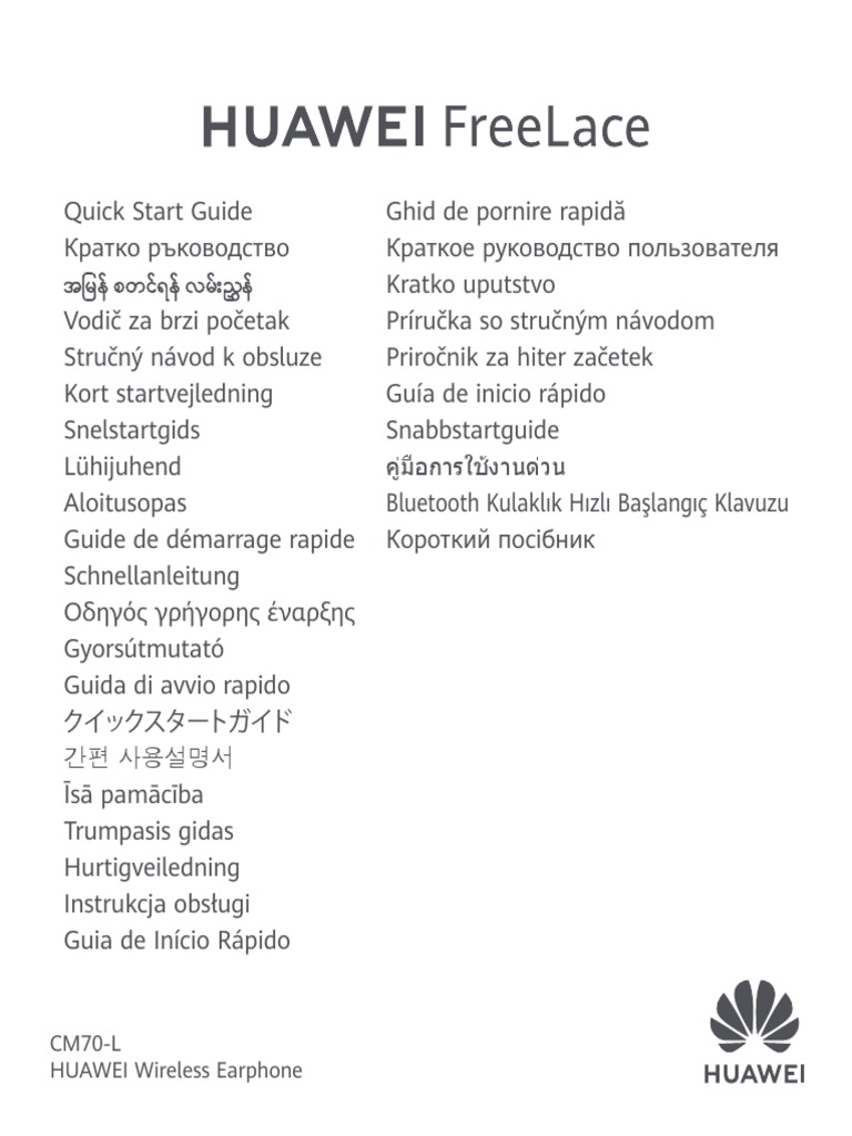 CM70-L HUAWEI Wireless Earphone | PDF | Radio | Electromagnetic ...