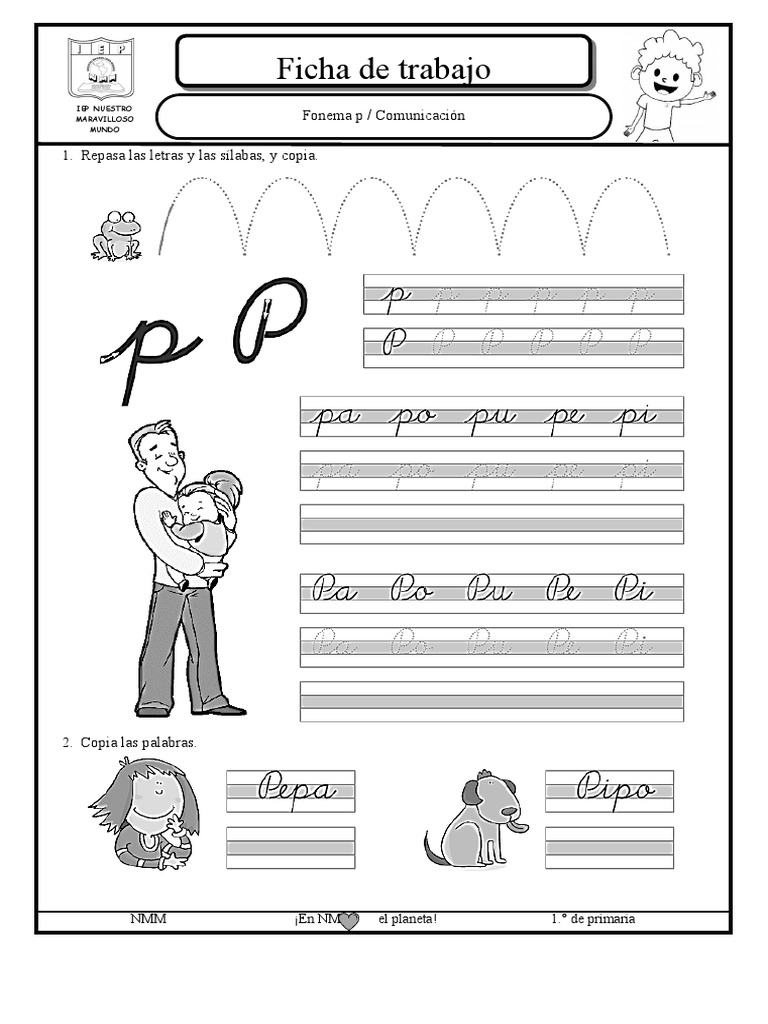 Para Hojas De Trabajo De Fonética De Primer Grado