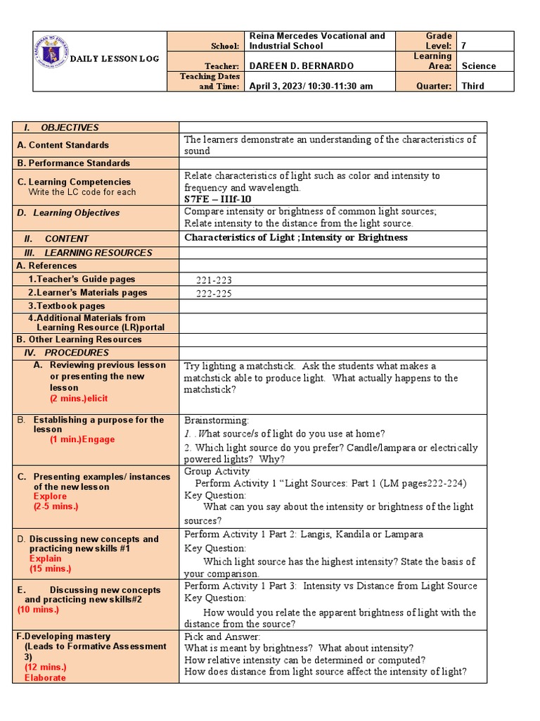 DLL Light | PDF | Learning | Light