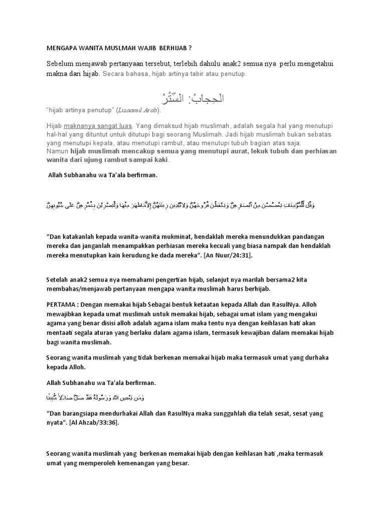 MATERI KEPUTRIAN 27 Jan | PDF