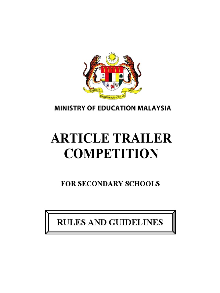 Article Trailer Competition | PDF
