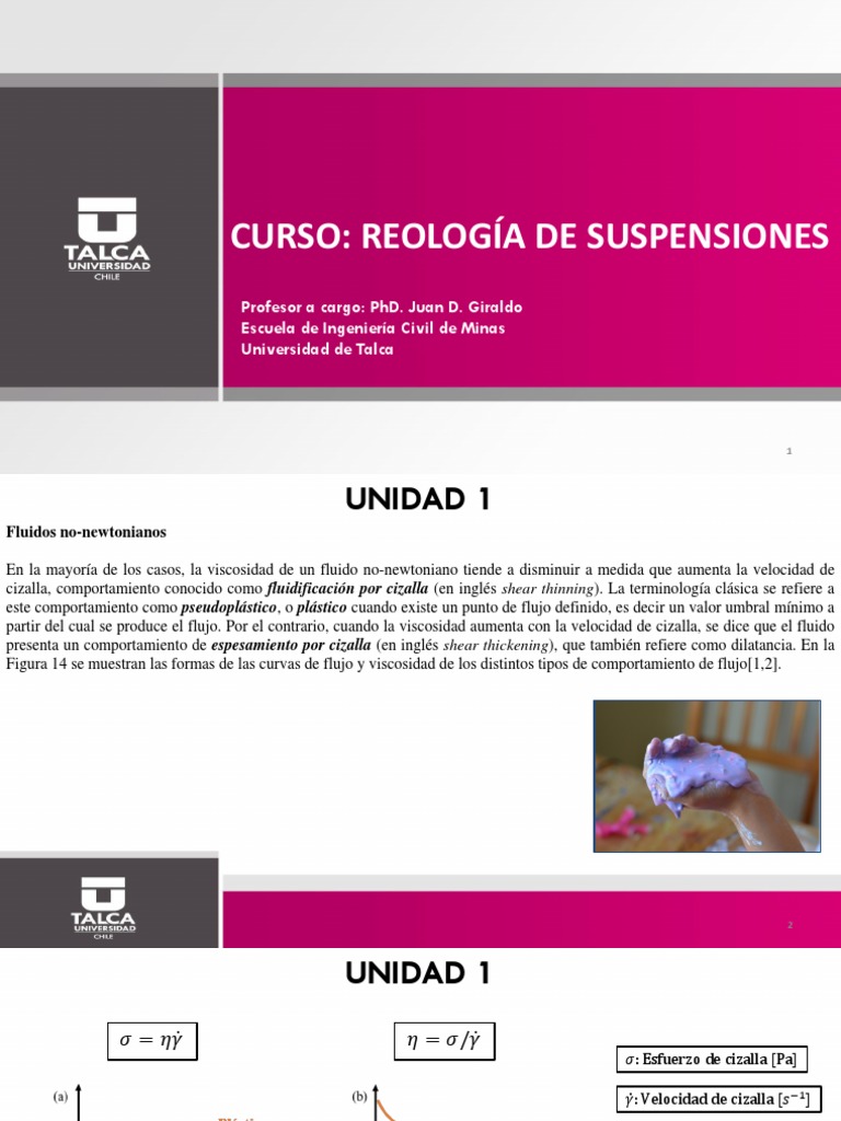 Diapositivas Enunciados Ejercicios 3-7 | PDF | Viscosidad | Dinámica de fluidos