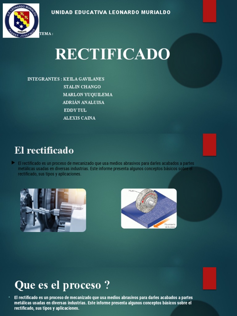 Presentacion Rectificado N2 | PDF