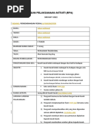 Rancangan Perlaksanaan Aktiviti (Rpa) : (Taska Permata NCDRC Upsi) | PDF