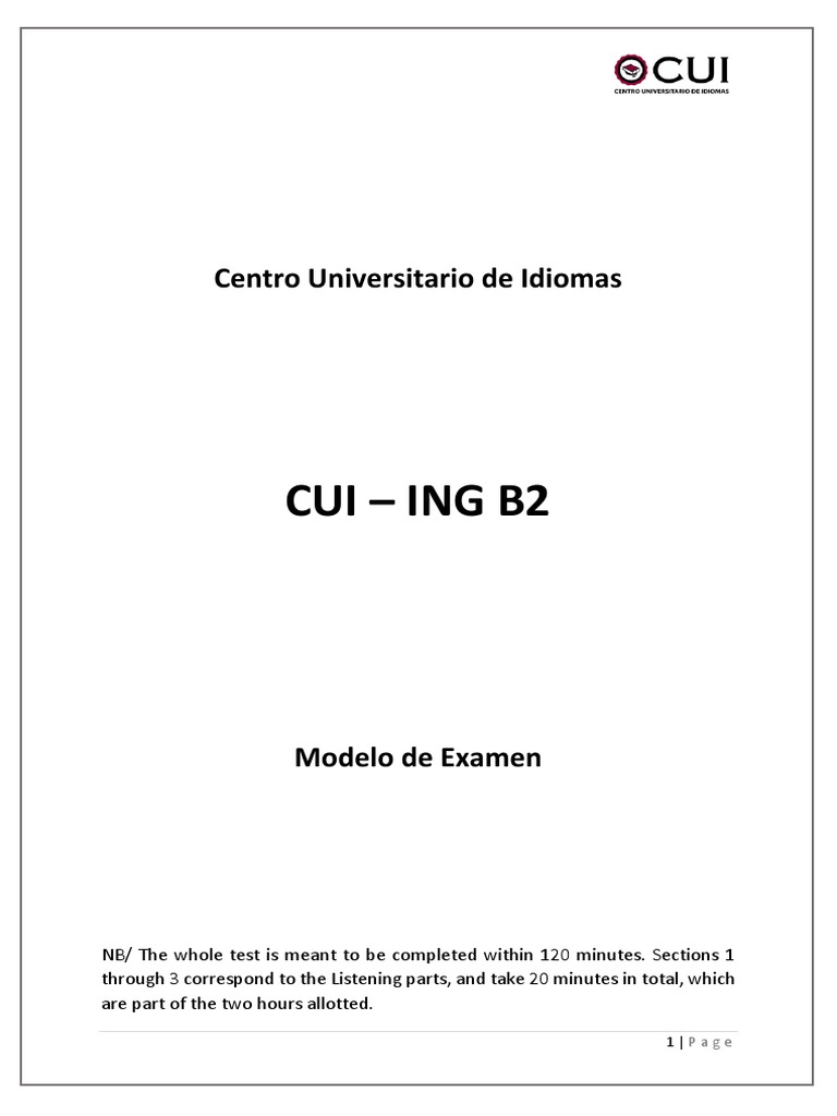 CUI English B2 Exam Listening Guide | PDF | Internet | Internet Fraud