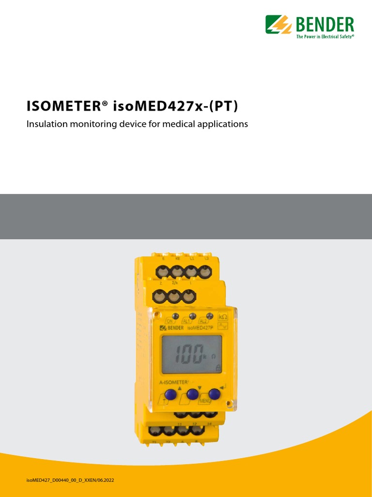 Isometer® Isomed427X - (PT) : Insulation Monitoring Device For Medical ...