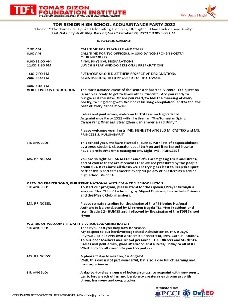 Acquaintance Script | PDF