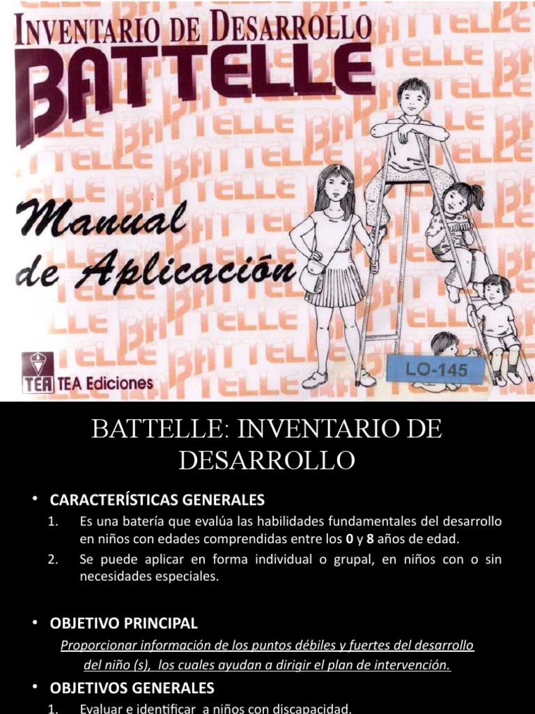 Presentacion Battelle-Manual | PDF | Validez (Estadísticas) | Comportamiento