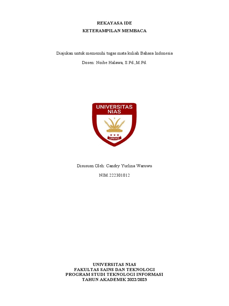 Rekayasa Ide Bahasa Indonesia Pdf