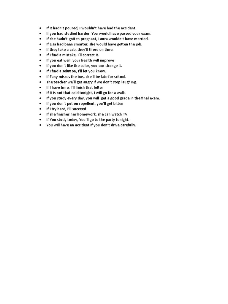 Conditional Sentences Practice | PDF | Language Arts & Discipline ...