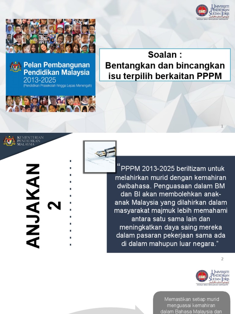 Soalan: Bentangkan Dan Bincangkan Isu Terpilih Berkaitan PPPM | PDF
