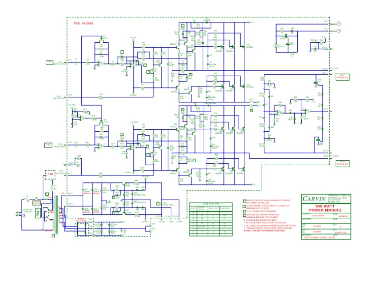 Audio Power Module Schematic Guide | PDF