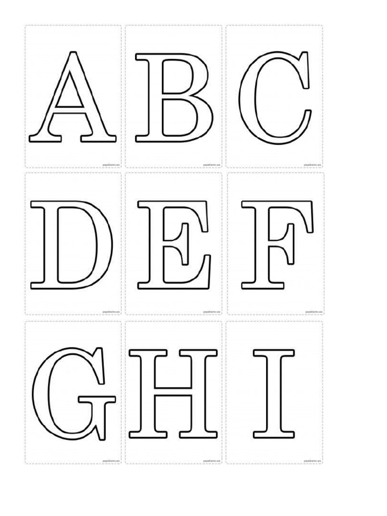 Plantillas Abecedario | PDF