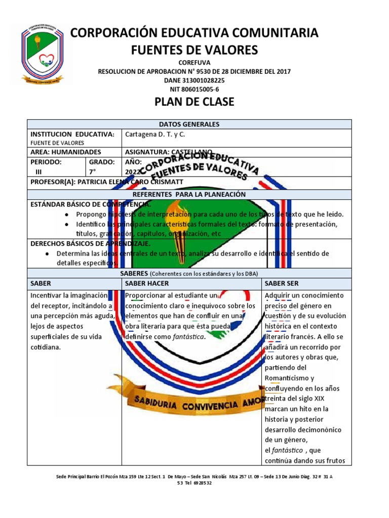 7° y 8° Castellano Julio Clases 2,3 | PDF | Evaluación | Aprendizaje
