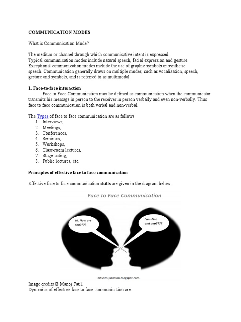 Lesson 7 Communication Modes | PDF | Communication | Videotelephony