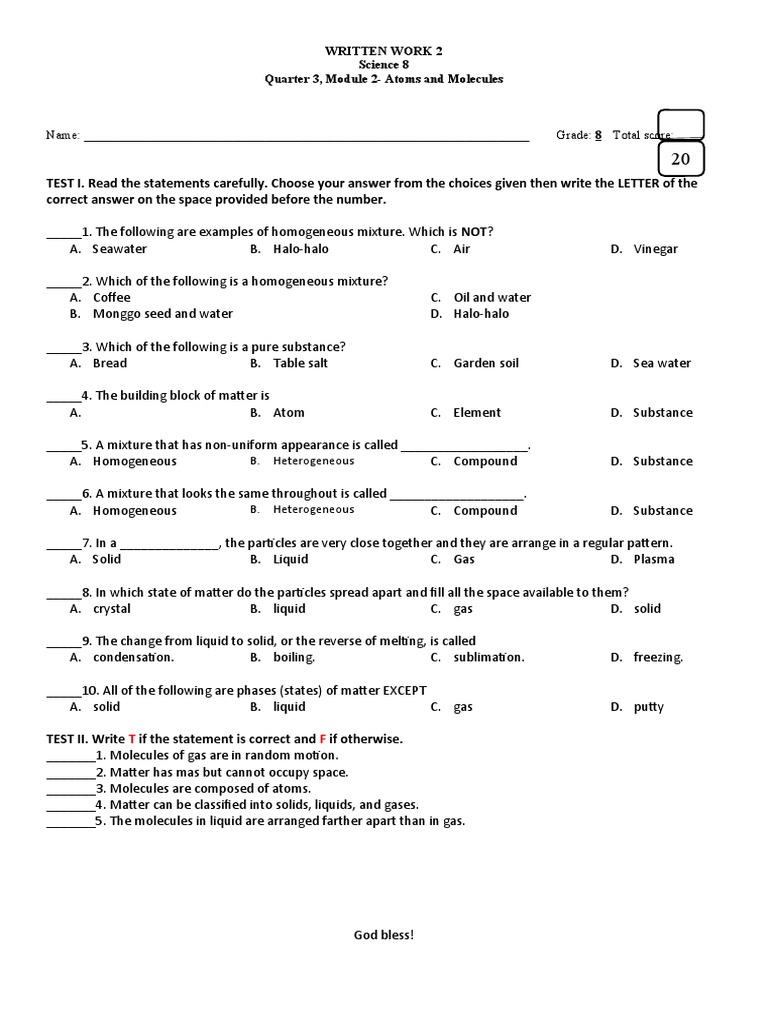 Module 2 B | PDF | Mixture | Liquids