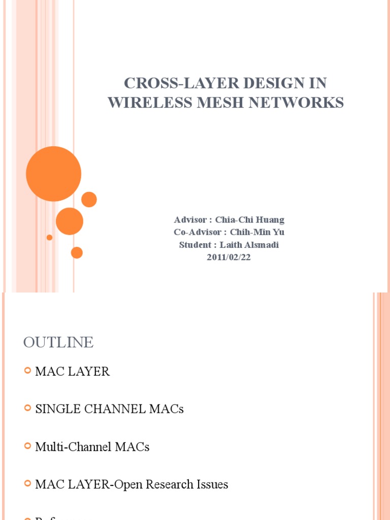 Optimizing Wireless Mesh Network Performance Through Cross-Layer MAC Protocol Design | PDF ...