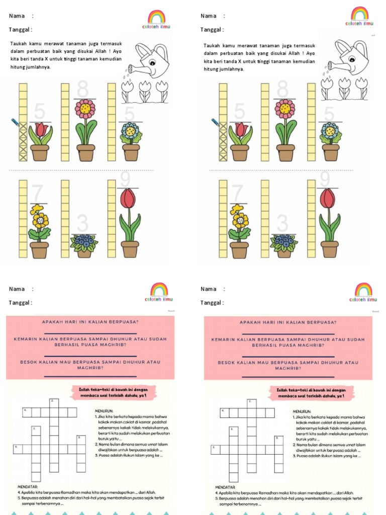 Materi Soal Anak Paud TK | PDF