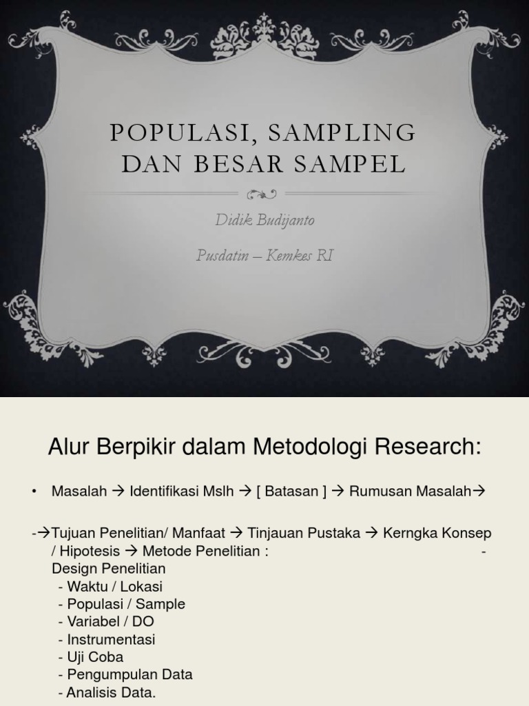 Populasi Sampling | PDF