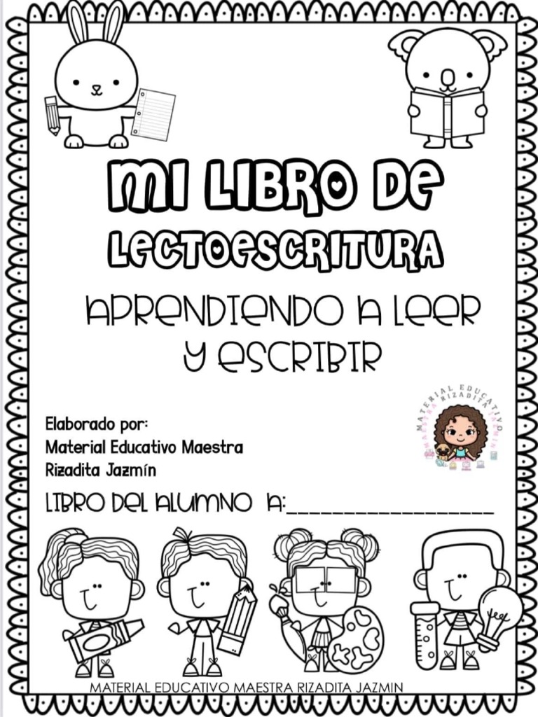 Mi Libro De Lectoescritura Aprendiendo A Leer Y Escribir Pdf Pdf