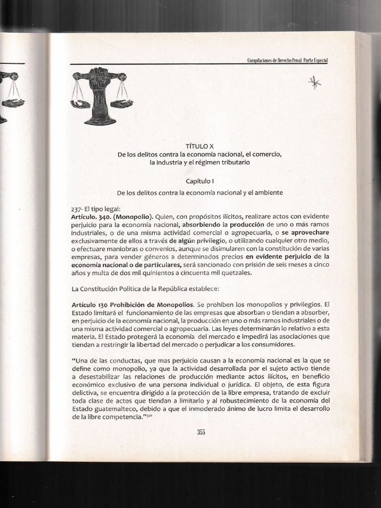 Scaner Material Delitos 340 Al 342 A Codigo Penal | PDF | Monopolio ...