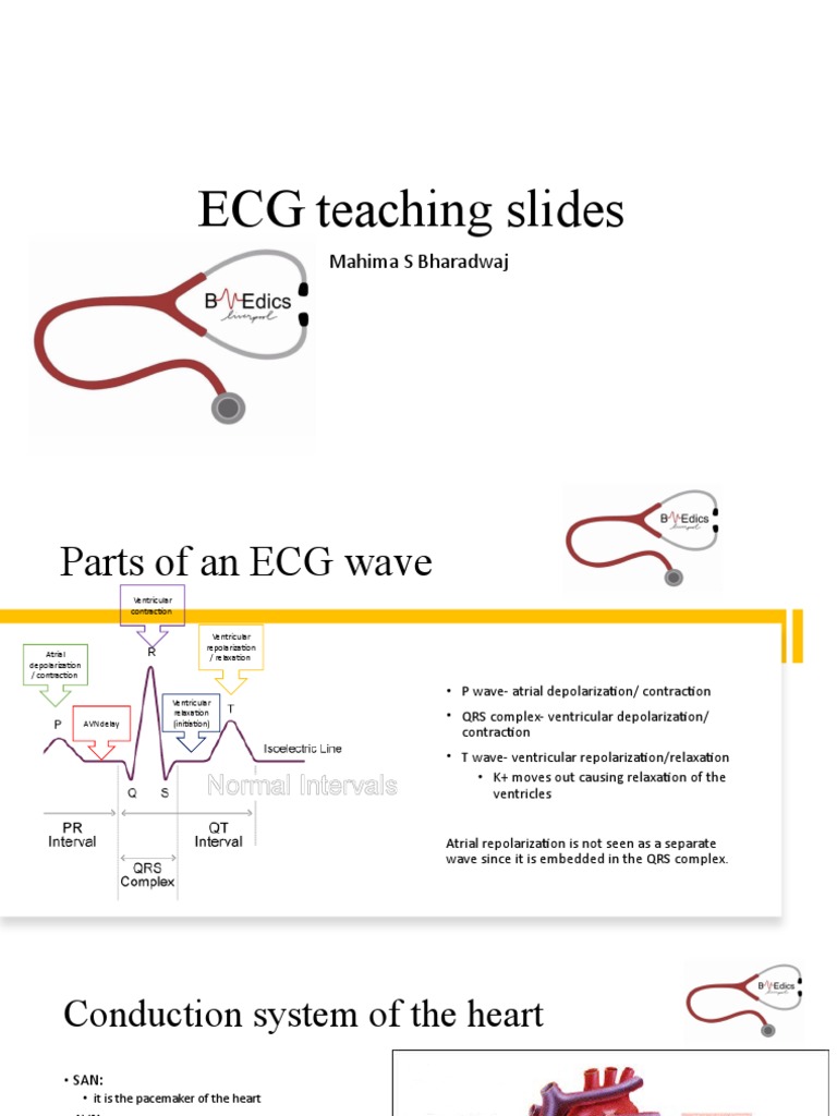 Ecg Teaching | PDF | Electrocardiography | Heart